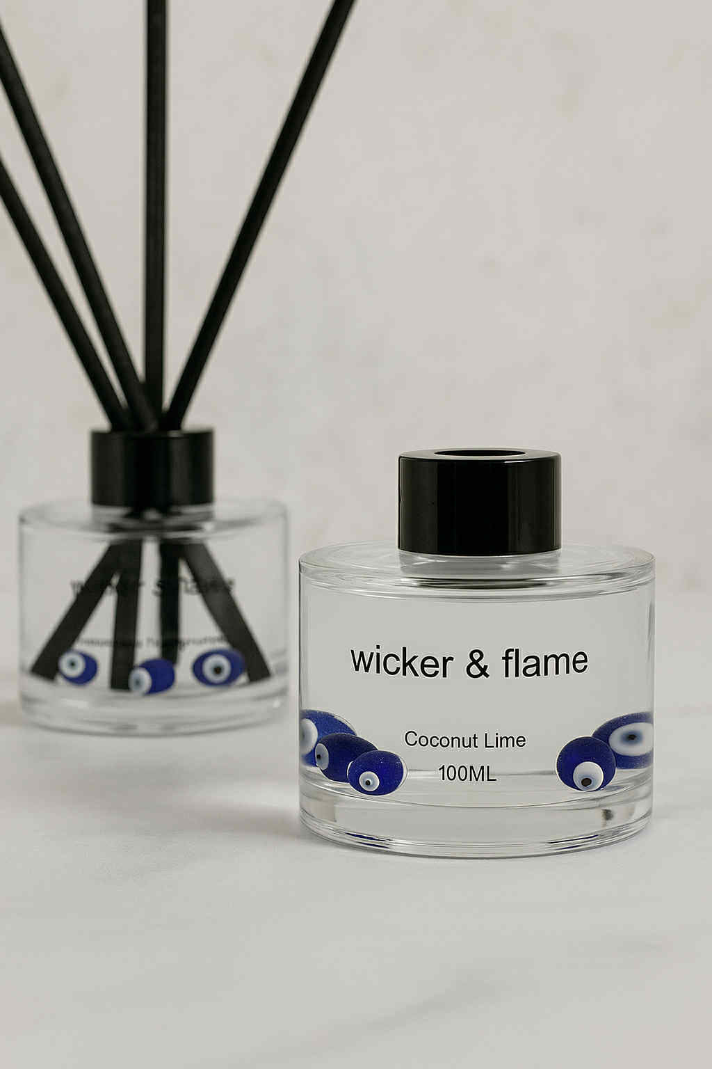 INFUSED EVIL EYE DIFFUSER 🧿 – WICKER & FLAME