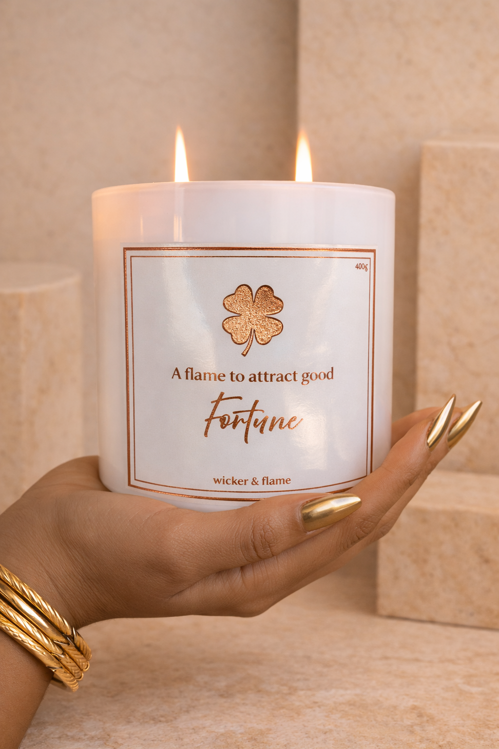 🍀Lucky Clover Candle – WICKER & FLAME