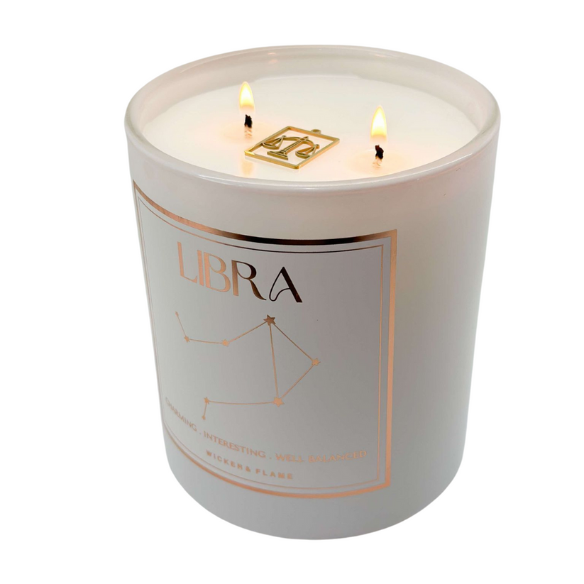 ♎ Libra Zodiac Candle – WICKER & FLAME